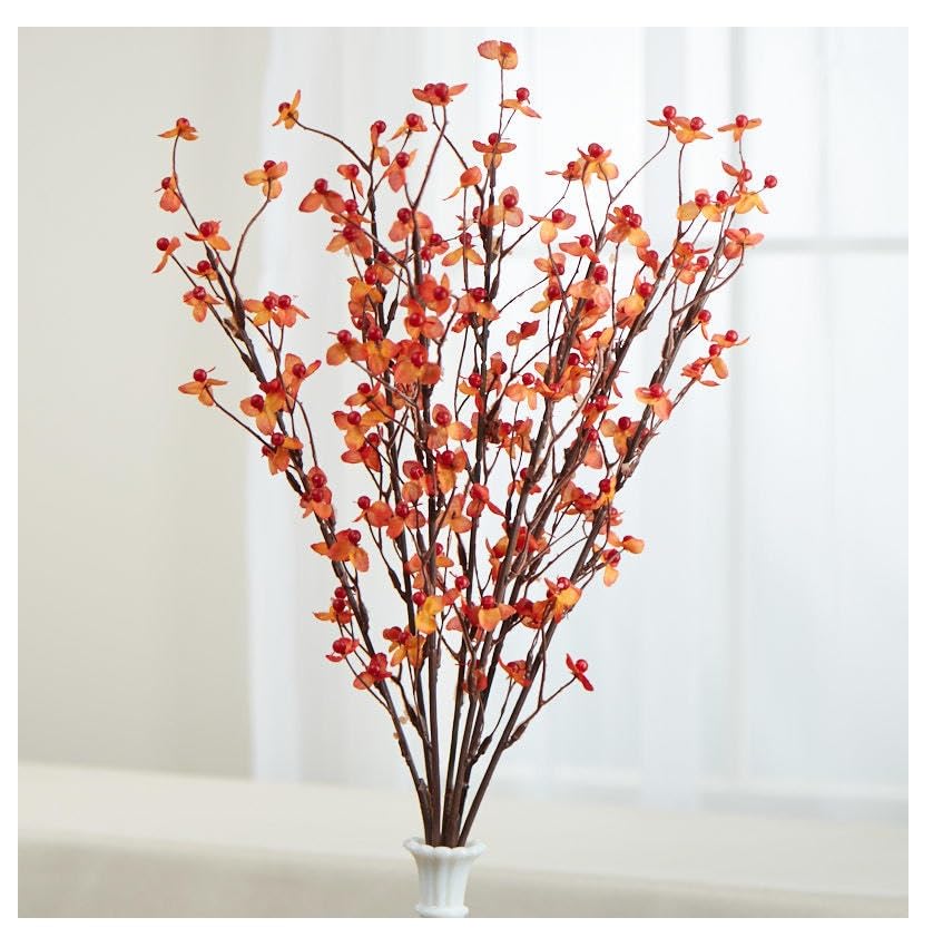 Amazon.com: Factory Direct Craft Artificial Bittersweet Bush for Fall ...