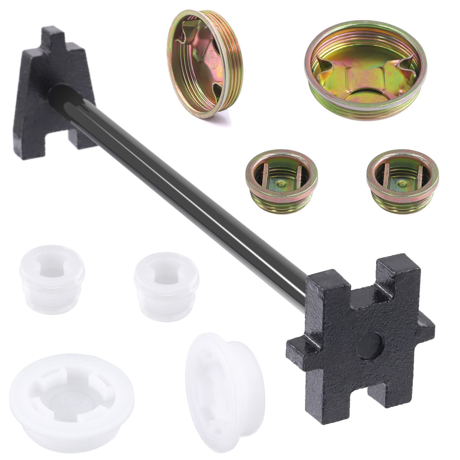 Snapklik.com : Tanstic 9Pcs 3/4" 2" Poly And Steel Bung Cap