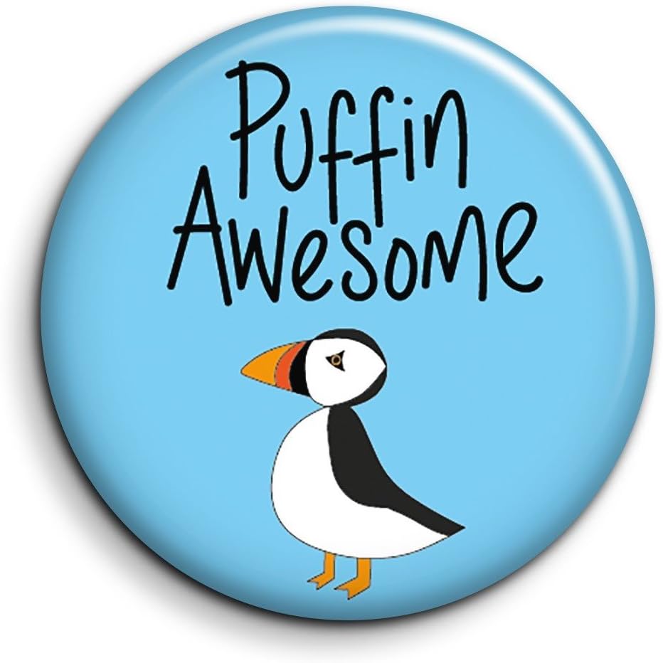 (25mm x 22mm) Metal Enamel Pin Badge Brooch Endangered Bird Puffin ...