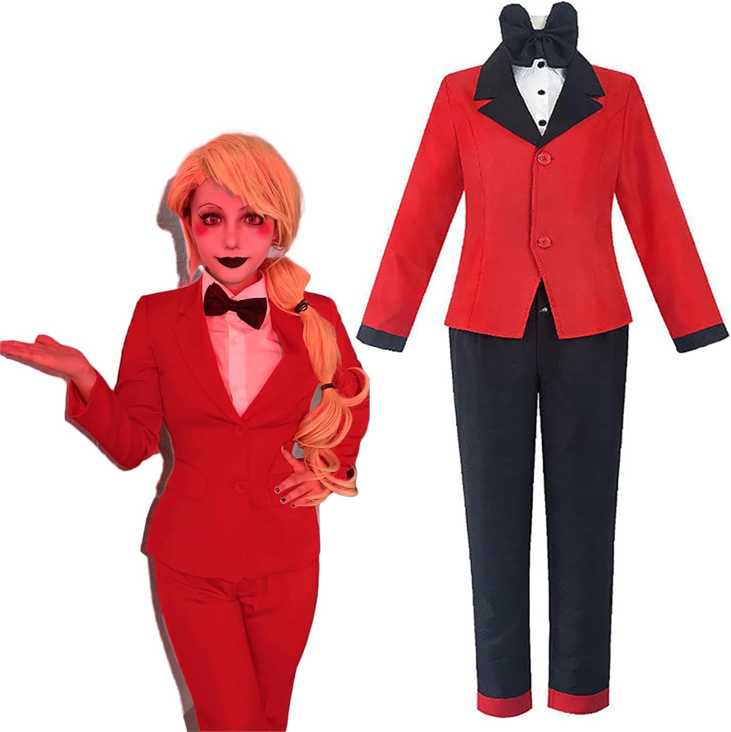 Amazon.com: Hazbin Hotel Cosplay Charlie Cosplay Birthday Halloween ...