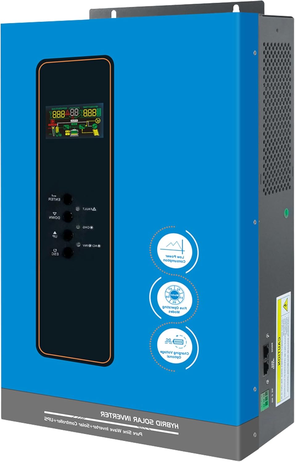 Amazon.com: Anern 3000W Solar Inverter 24V to 120V, Pure Sine Wave ...