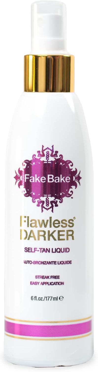 Fake Bake Flawless Darker Self-Tan Liquid & Professional Mitt, 6 ounces ...