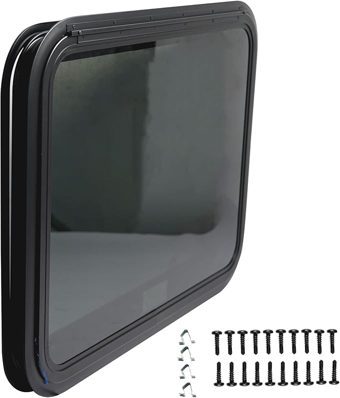 Amazon.com: Mustrod 30" W x 22" H Camper Push Window with Net Screen ...