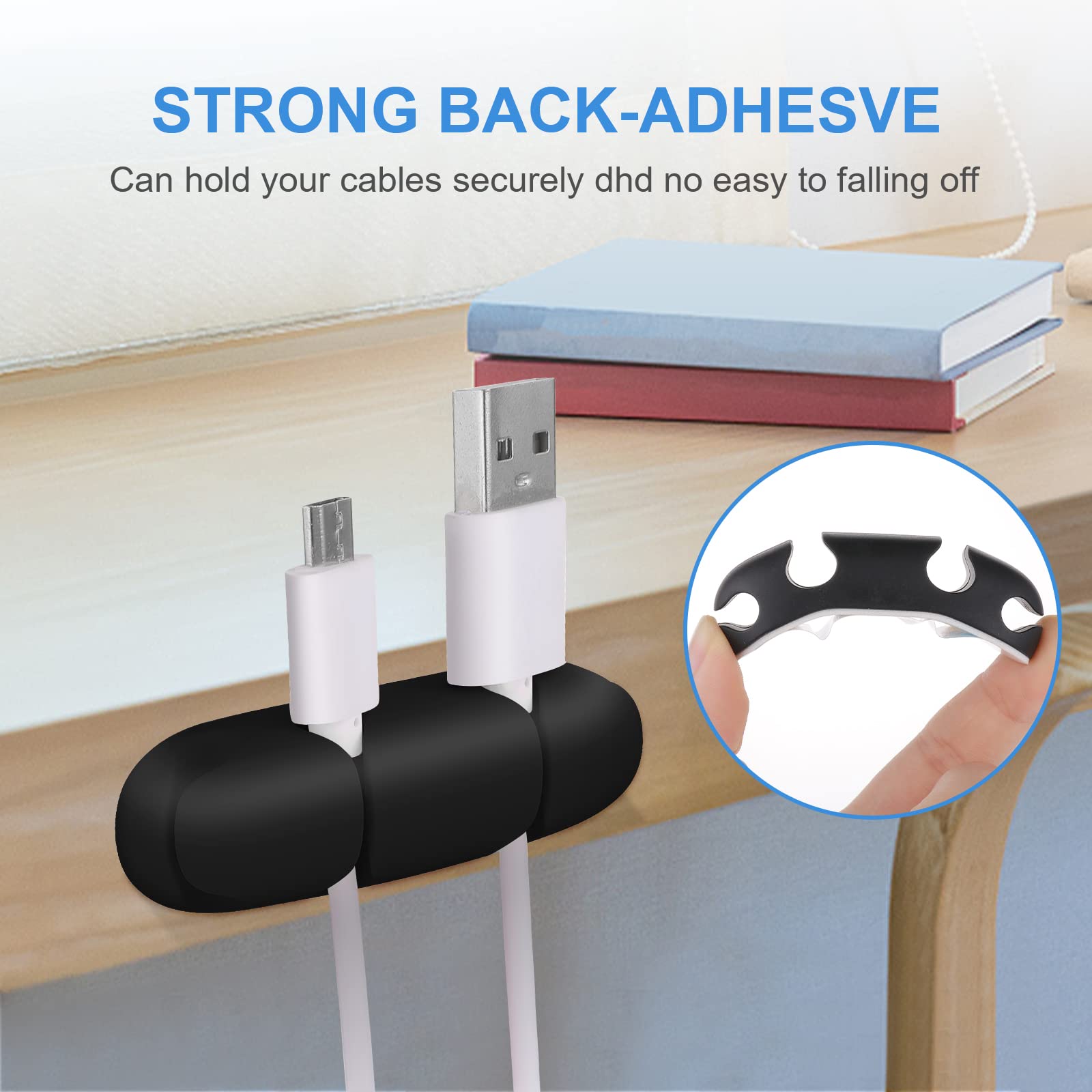 Snapklik.com : WLLHYF Cable Clips 3PCS Cord Wire Organizer Cable ...