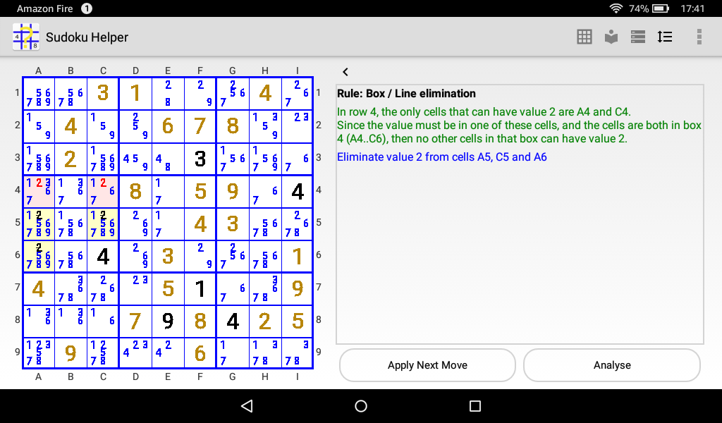 Sudoku Helper Free:Amazon.in:Appstore for Android