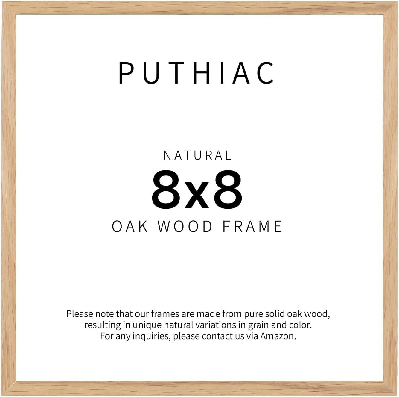 Amazon.com - Rustic Wooden Square Picture Frames 8x8 - Set of 2 - 100% ...