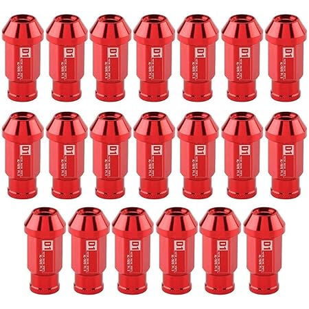 20 Radmuttern Rad Muttern SCHWARZ M12x1,5 Schaftlänge: 34mm Kegel 60 ...