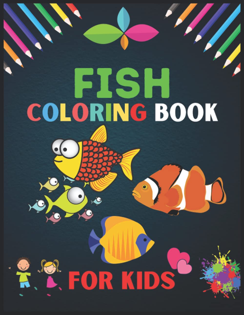 Fish Coloring Book For Kids A Cool Funny And Stress | Desertcart South ...