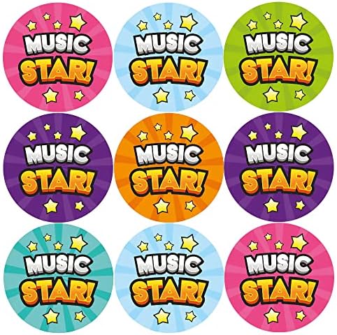 144 Singing Star Reward Stickers For Children, Teachers & Parents ...