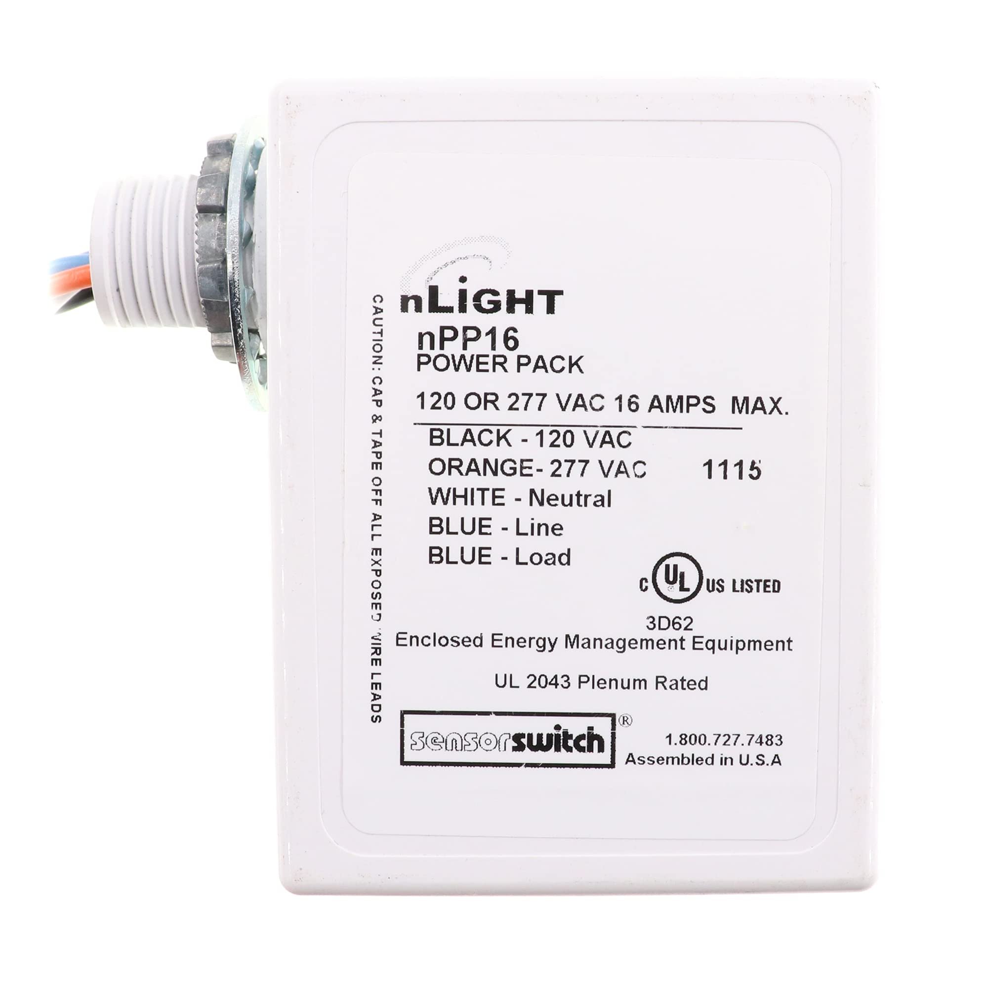 Buy Sensor Switch Lighting Acuity NPP16 nLight Power Pack 120/277/347 ...
