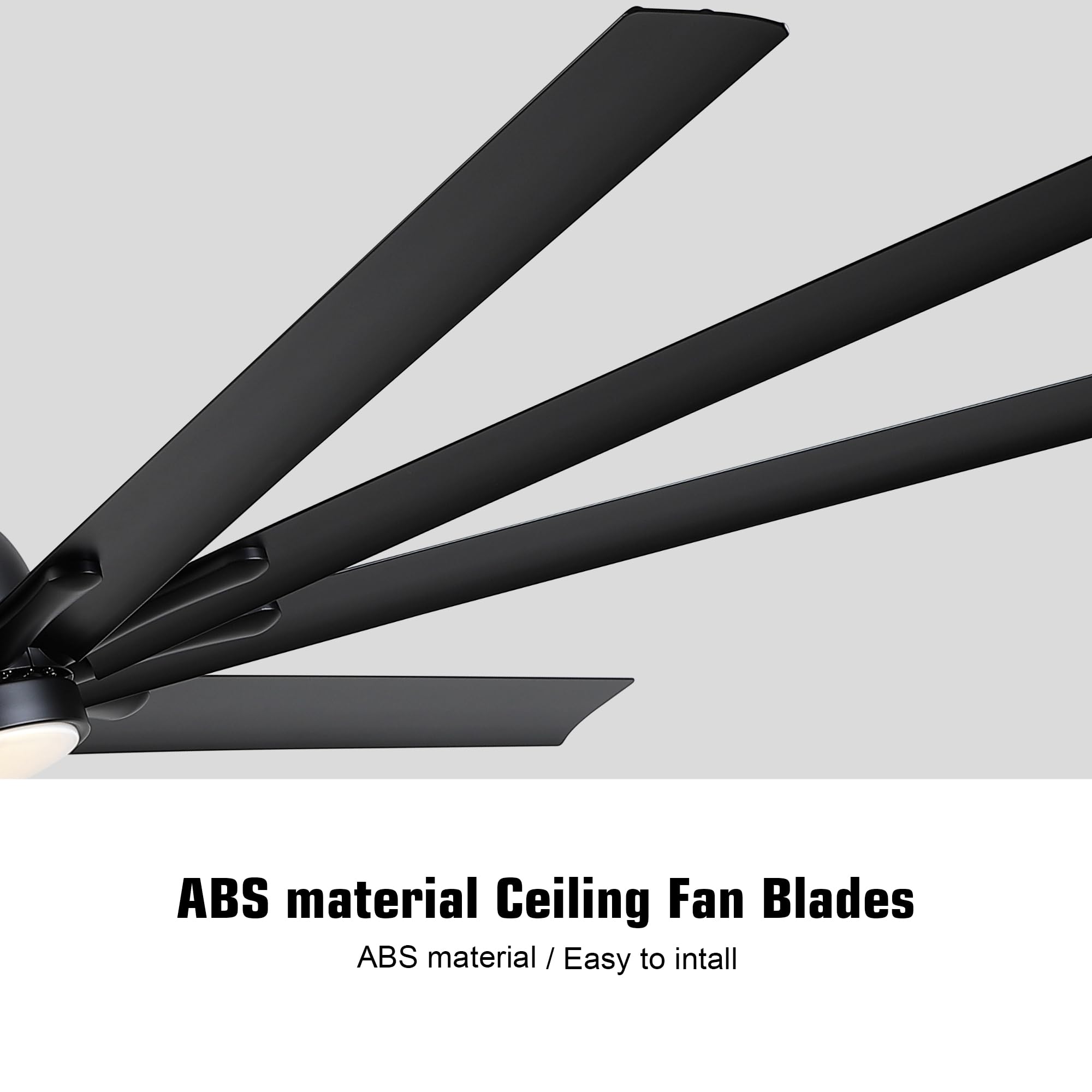 84 In Super Large Black Ceiling Fan with Remote Control Celling fan ...