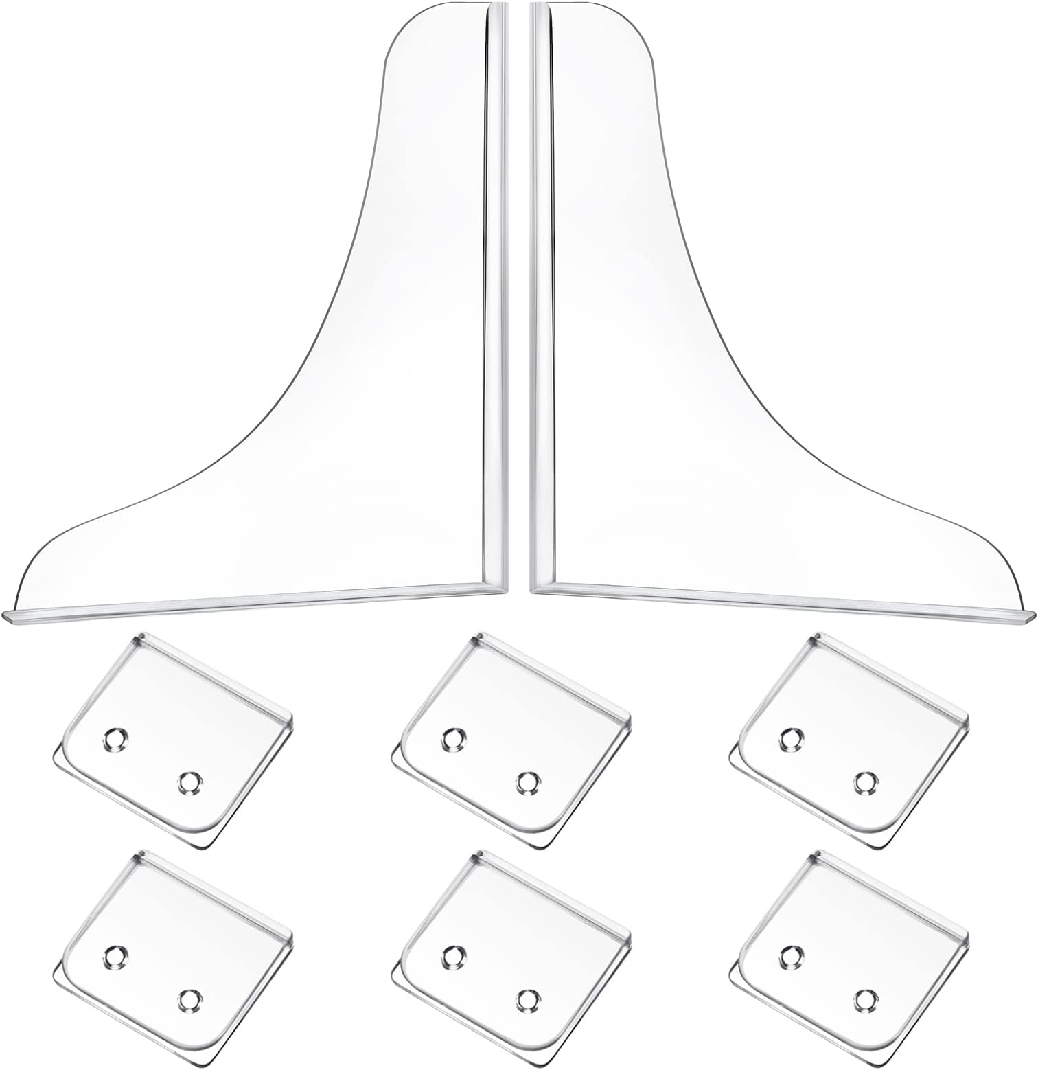 Amazon.com: Shower Curtain Clips Shower Splash Guard Holder Clear ...