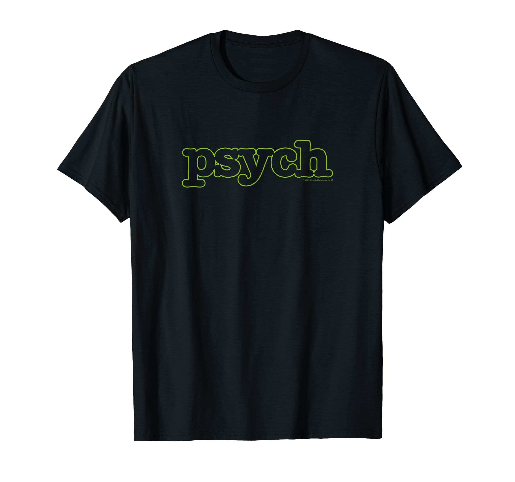 Amazon.com: Psych Outline Logo Comfortable T-Shirt - Official Tee T ...