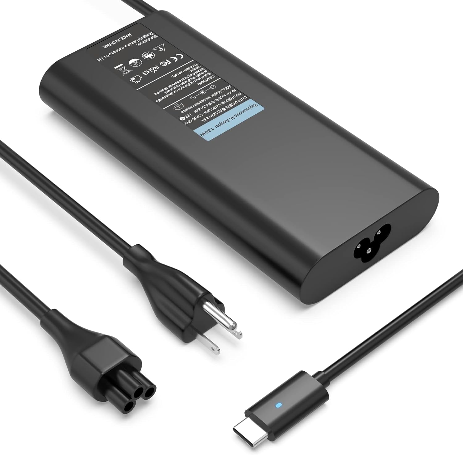 Amazon.com: Nivjuky 130W USB C AC Power Adapter Compatible with Dell ...