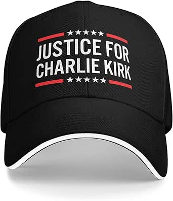 Justice for Charlie Kirk Hats Unisex Baseball Cap Sandwich Caps ...