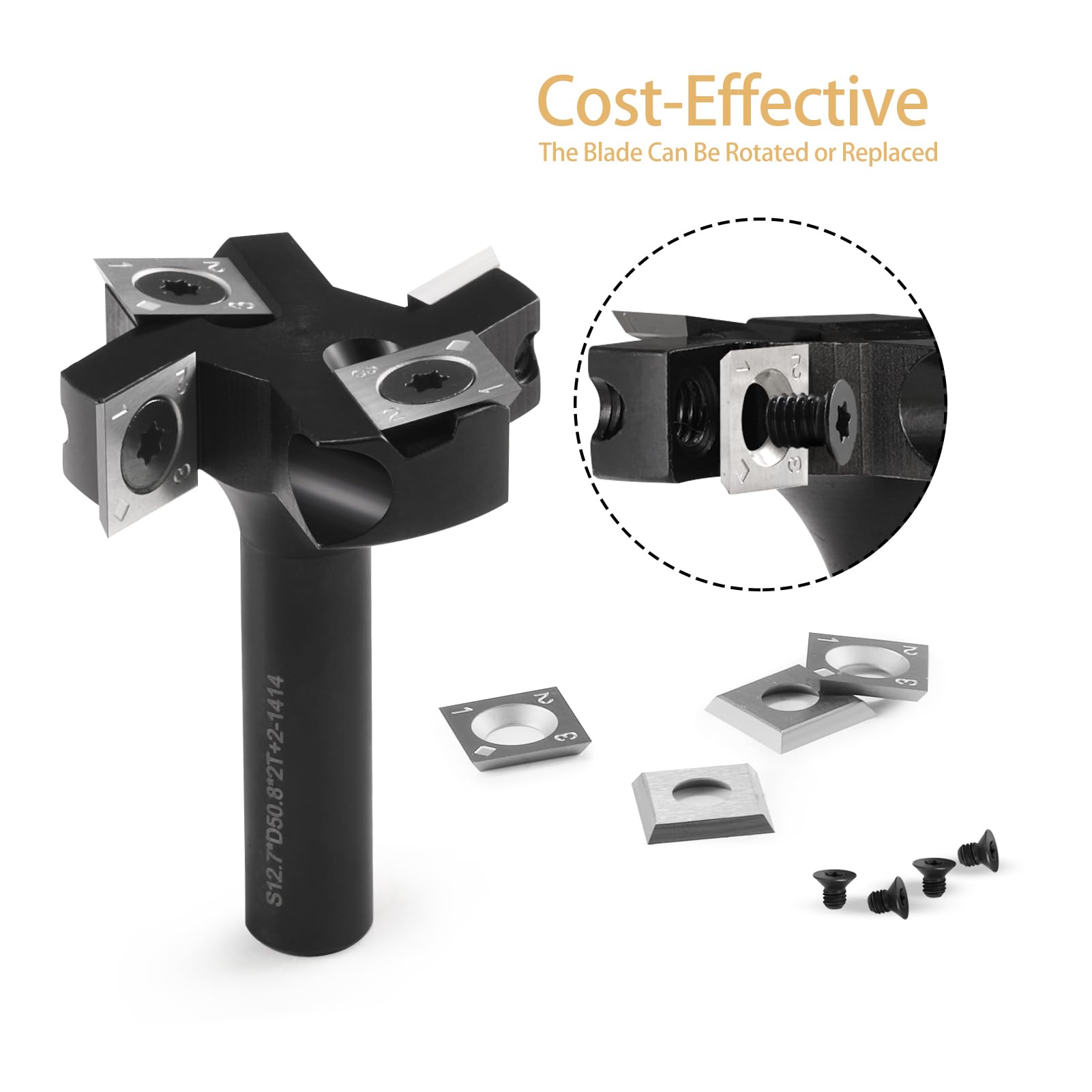 Snapklik.com : CNC Spoilboard Surfacing Router Bit 1/2" Shank, Slab ...