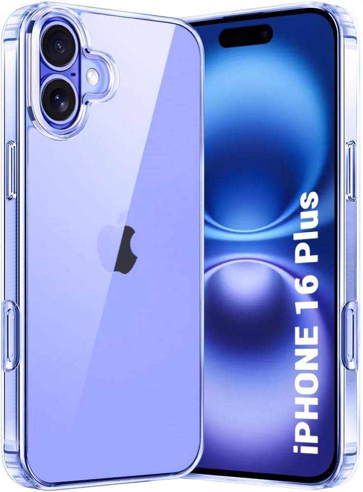TheGiftKart Ultra-Hybrid Crystal Clear Back Case Cover for iPhone 16 ...