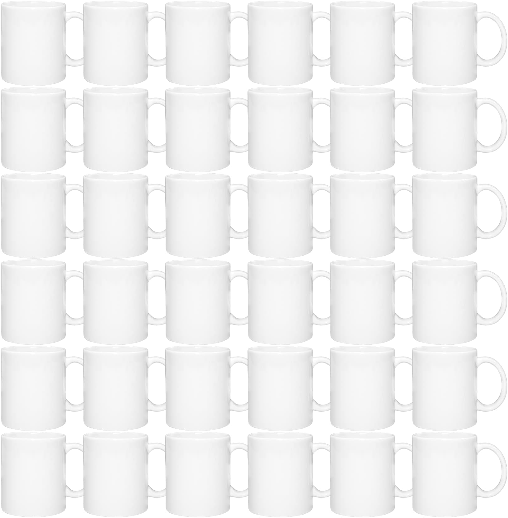 Amazon.com: MR.R Set of 36 Sublimation Blanks Dishwasher White Ceramic ...