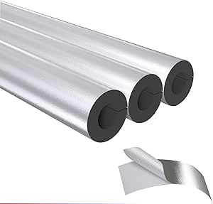Self-Adhesive Pipe Insulation Lagging 20mm/30mm Thickness Foam Insulation Pipe ID 22mm 27mm 34mm ...