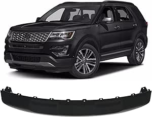 Amazon.com: waltyotur Front Bumper Lower Valance Black Replacement for ...