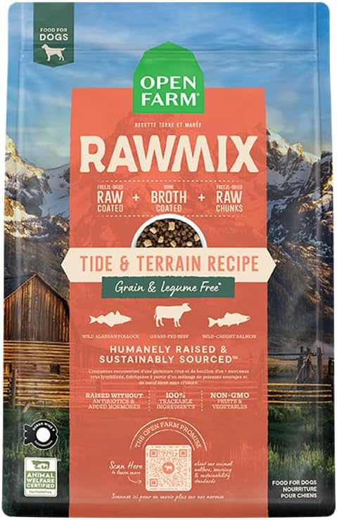 Amazon.com : Open Farm, RawMix Grain-Free Dry Dog Food, Protein-Packed ...