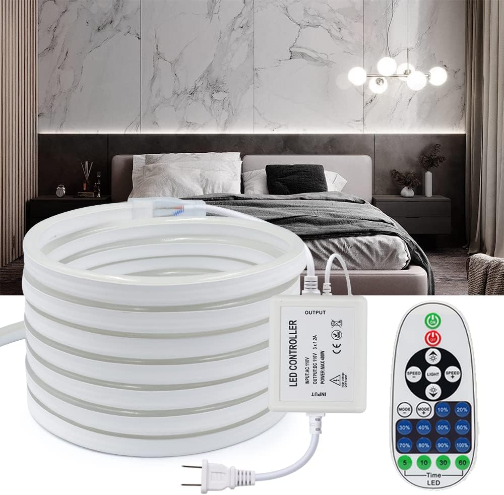 Amazon.com: 1M LED Strip Light 6500K,120 LEDs/m Waterproof Flexible ...