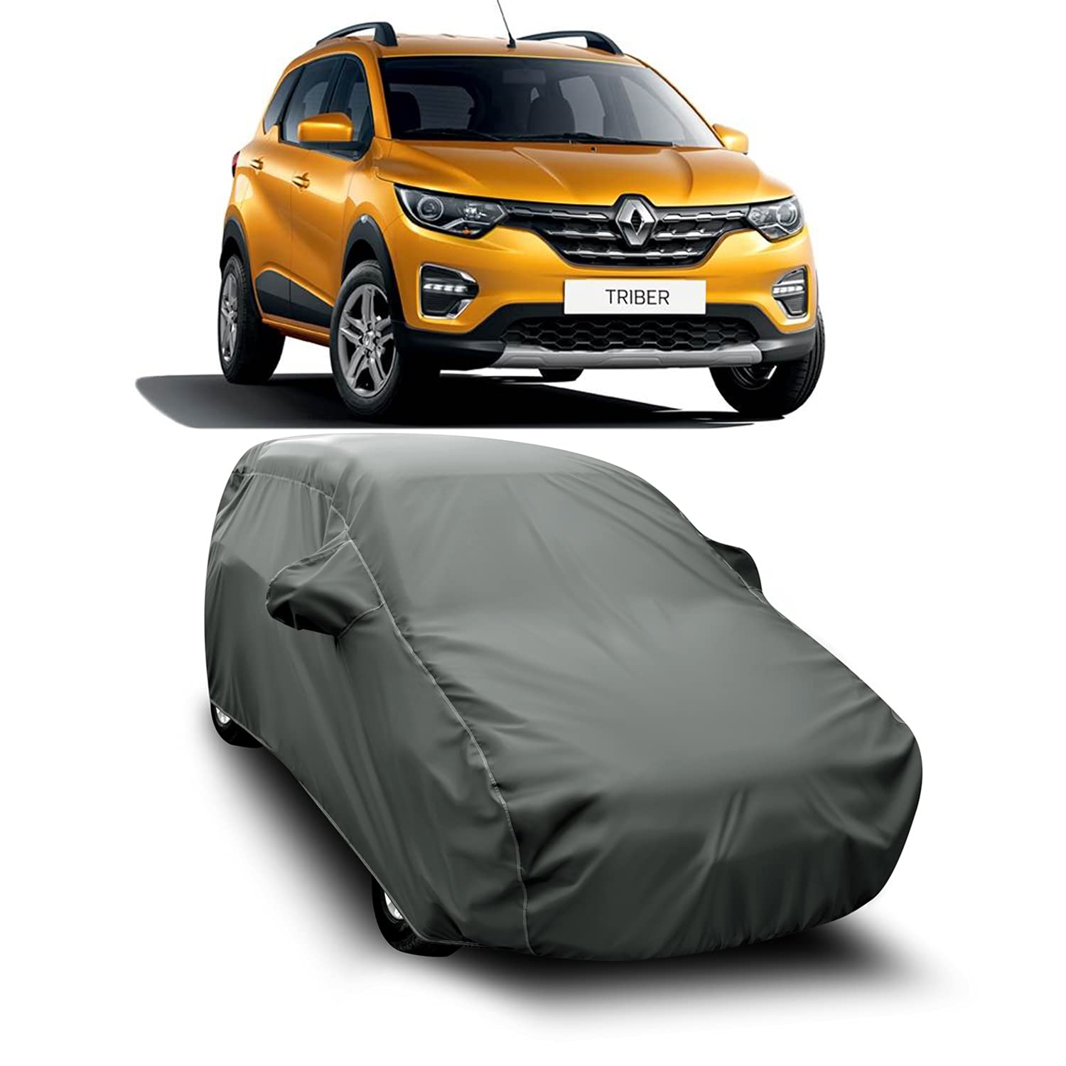 CREEPERS Water Resistant Car Cover for Renault Triber RXZ AMT (Gray ...