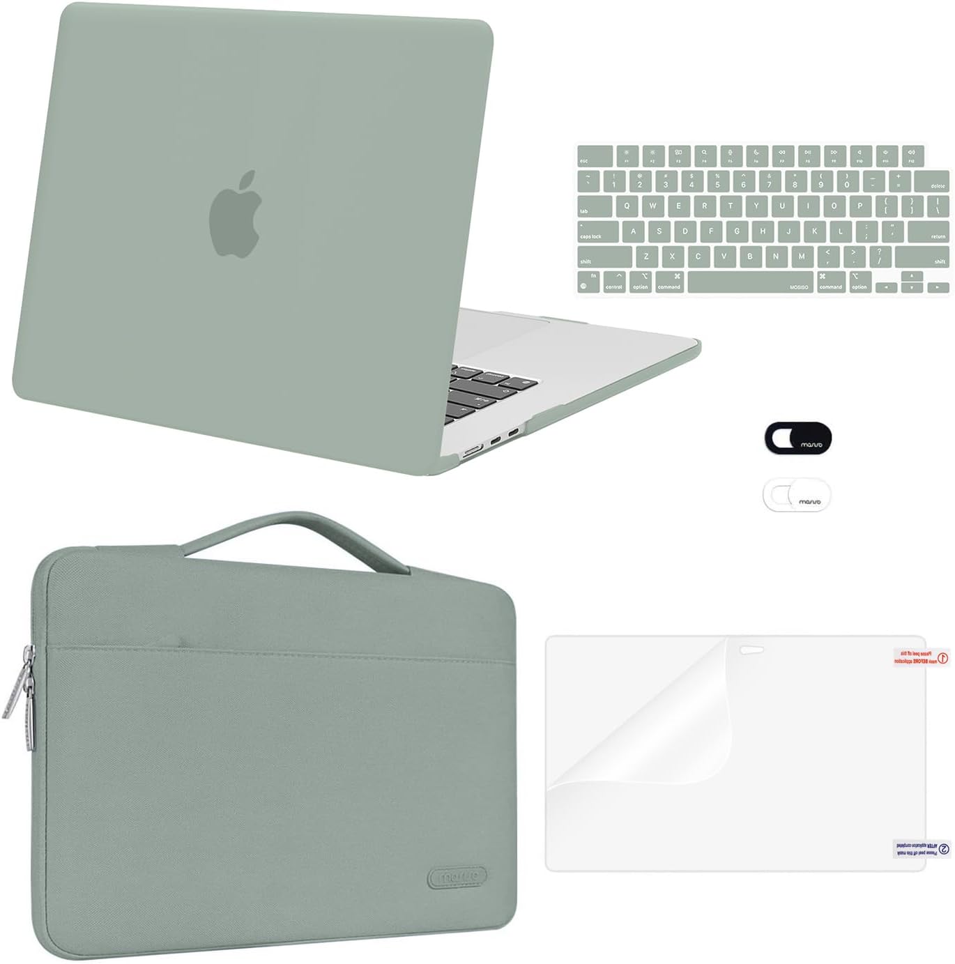 Amazon.com: MOSISO Compatible with MacBook Air 15 inch Case 2024 2023 ...