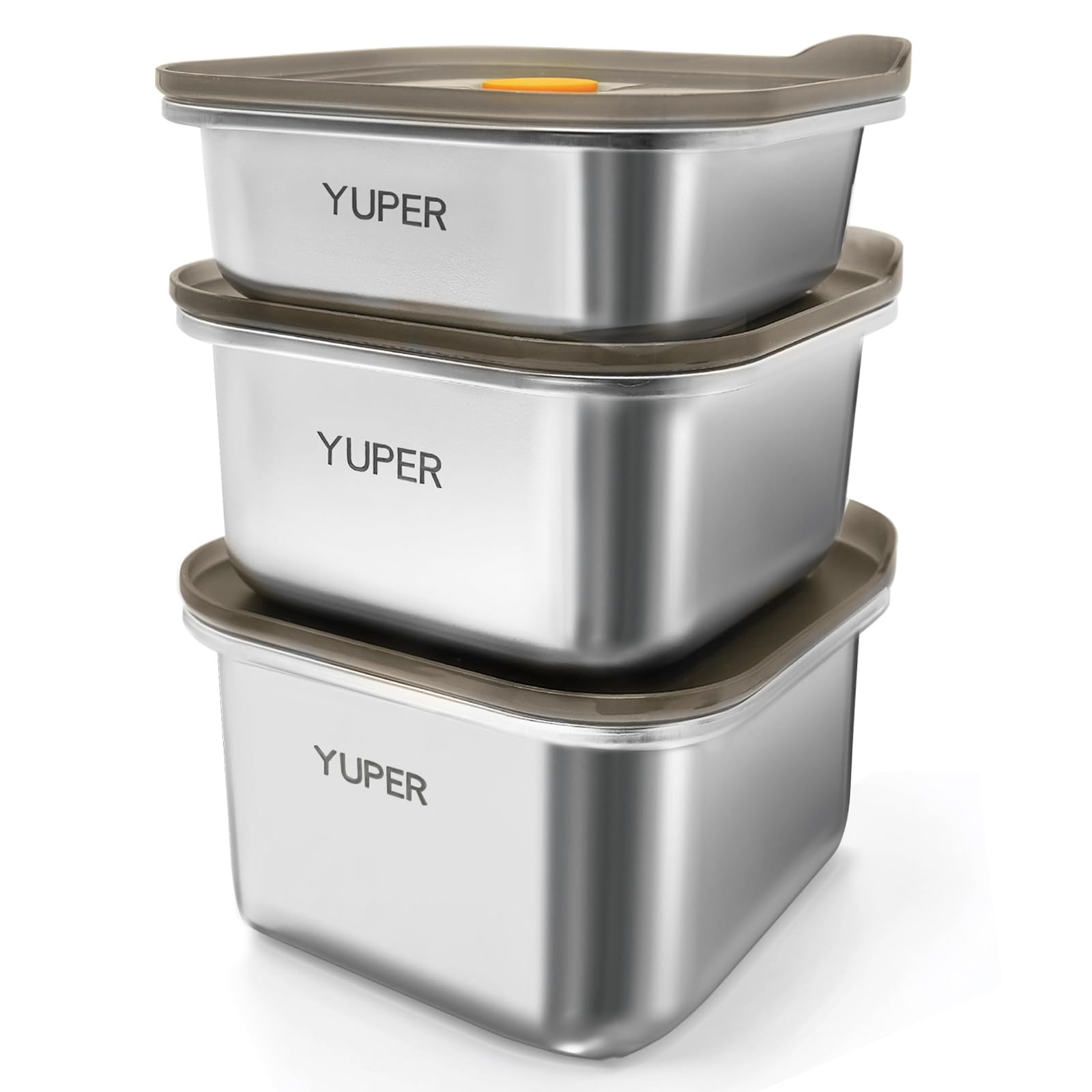 Amazon.com: YUPER Stainless Steel Food Containers, Meal Prep Container ...