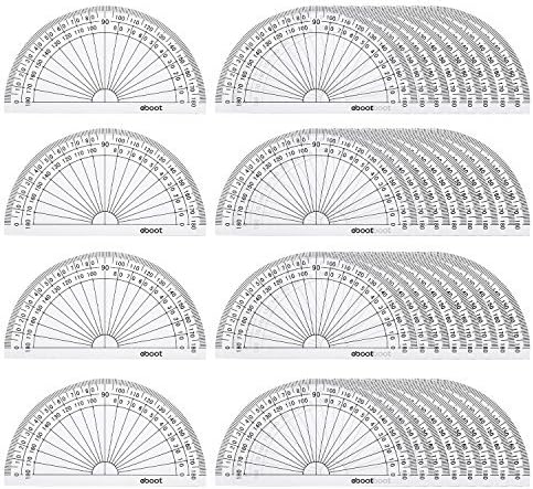 eBoot 36 Pack Plastic Protractor Math Protractors 180 Degrees ...