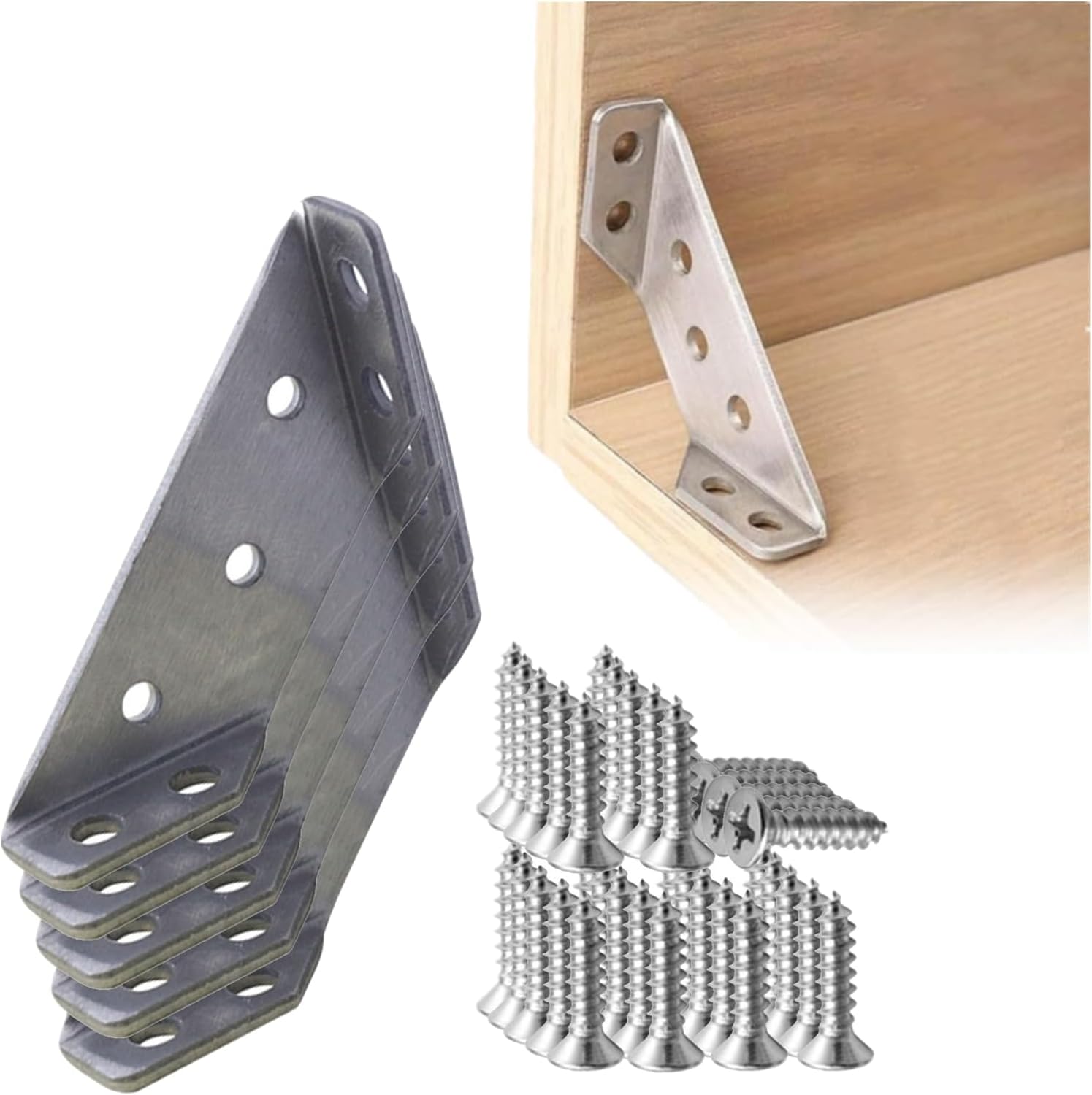 Amazon.com: Universal Furniture Corner Connector - Stainless Steel ...