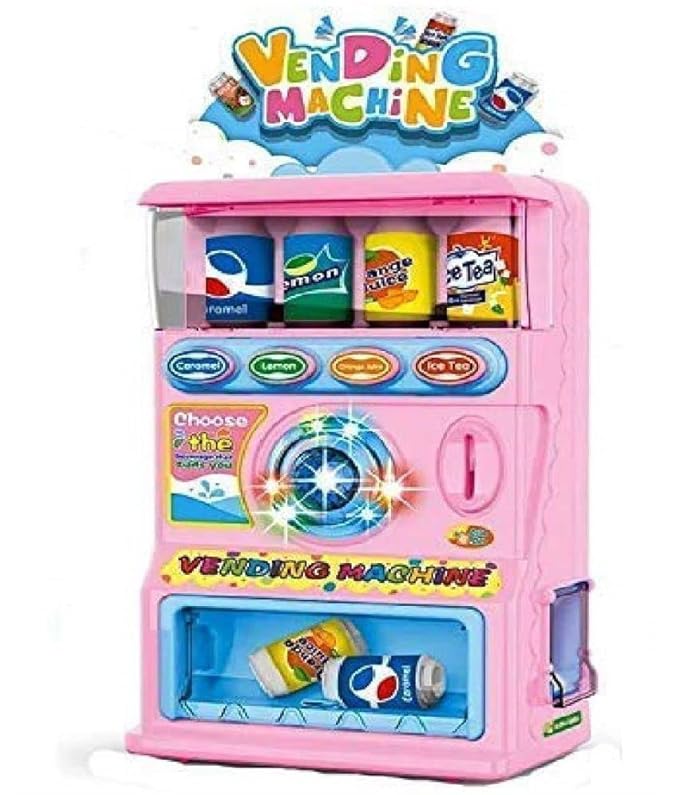 Buy Kidsaholic Interactive Vending Machine Toy, Pretend Play Electronic Drink Machines, Early ...