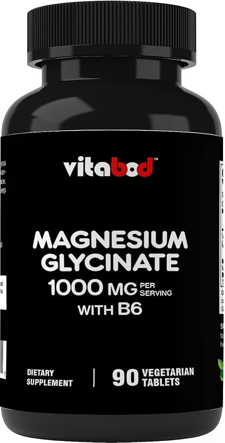 Vitabod Magnesium Glycinate 10000 mg per Serving - 90 Vegetarian ...