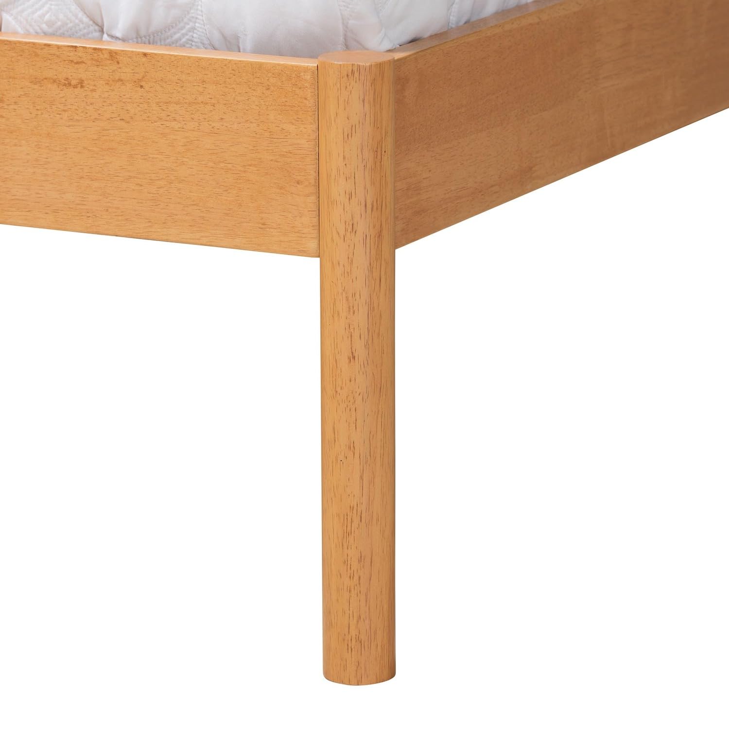 Baxton Studio Quincia Japandi Sandy Brown Finished Wood Queen Size ...