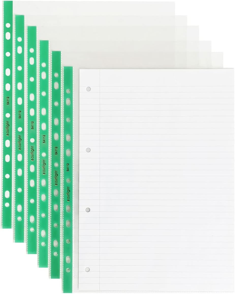 Eastlight Punched Pockets A4 Glass Clear Polly (box 250) Reinforced ...