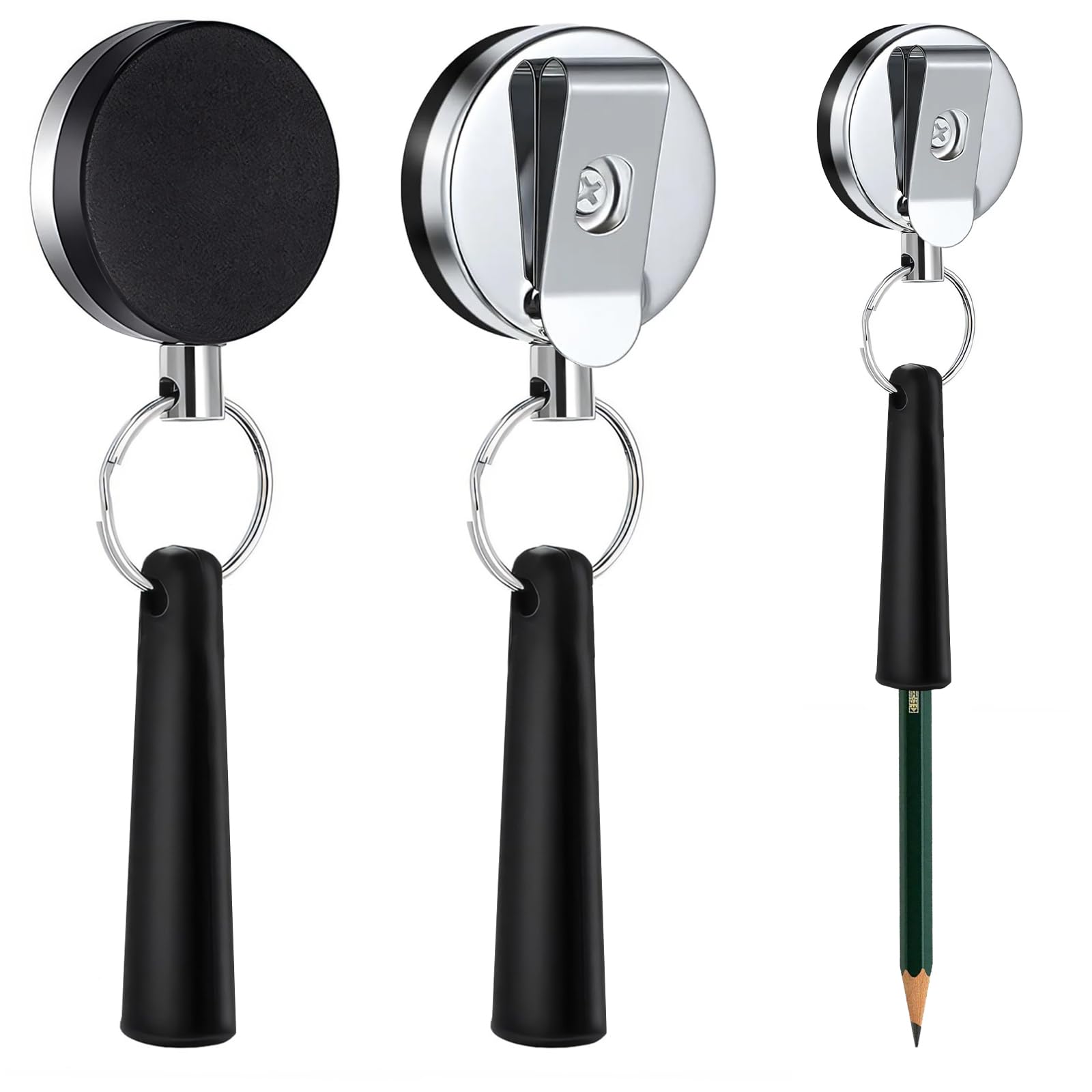 Amazon.com: MOREKEN 2PCS Heavy-duty retractable pen holders, Pencil ...