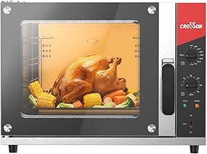 Amazon.com: CROSSON 68L Half-Size Convection Oven,4-Tier Commercial Toaster oven w/Front Glass ...