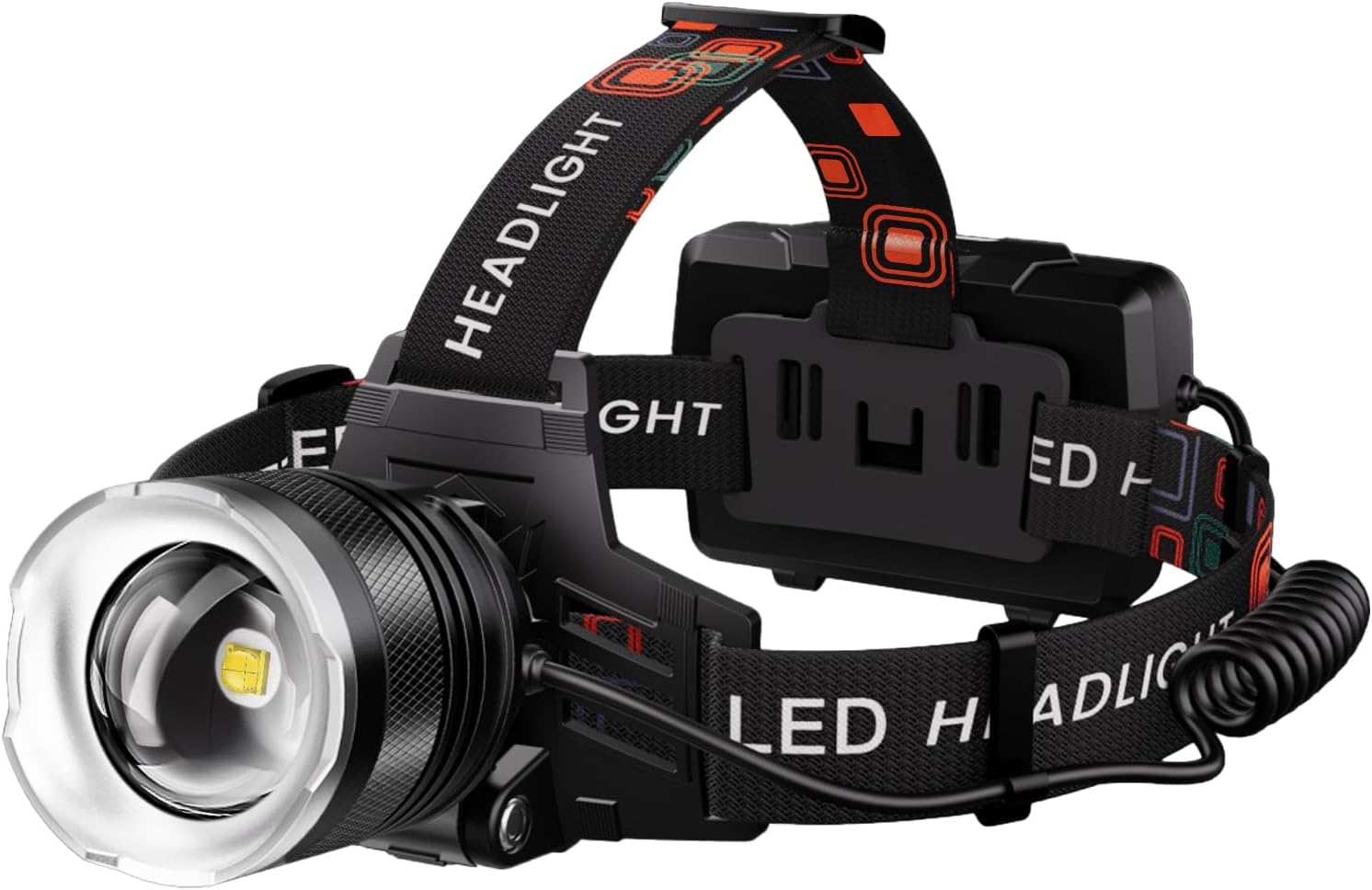 AMAKER LED Headlamp Rechargeable, Super Bright 500000 Lumens Head Lamp ...