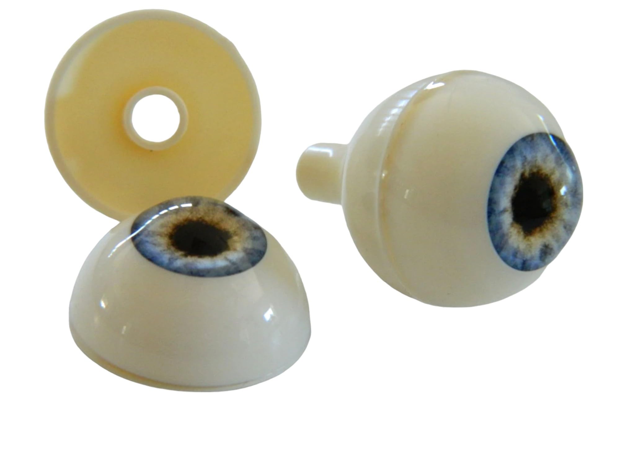 Amazon.com: Pair of Realistic Acrylic Full Round Life Size Eyes for ...