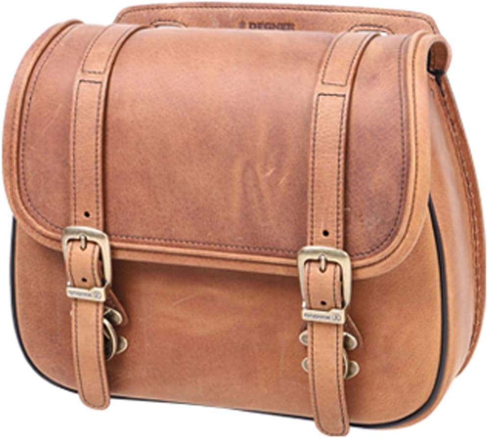 Amazon | デグナー(DEGNER) レザーサドルバッグ/LEATHER SADDLEBAG ブラウン SB-89 | サイドバッグ・サドルバッグ | 車＆バイク