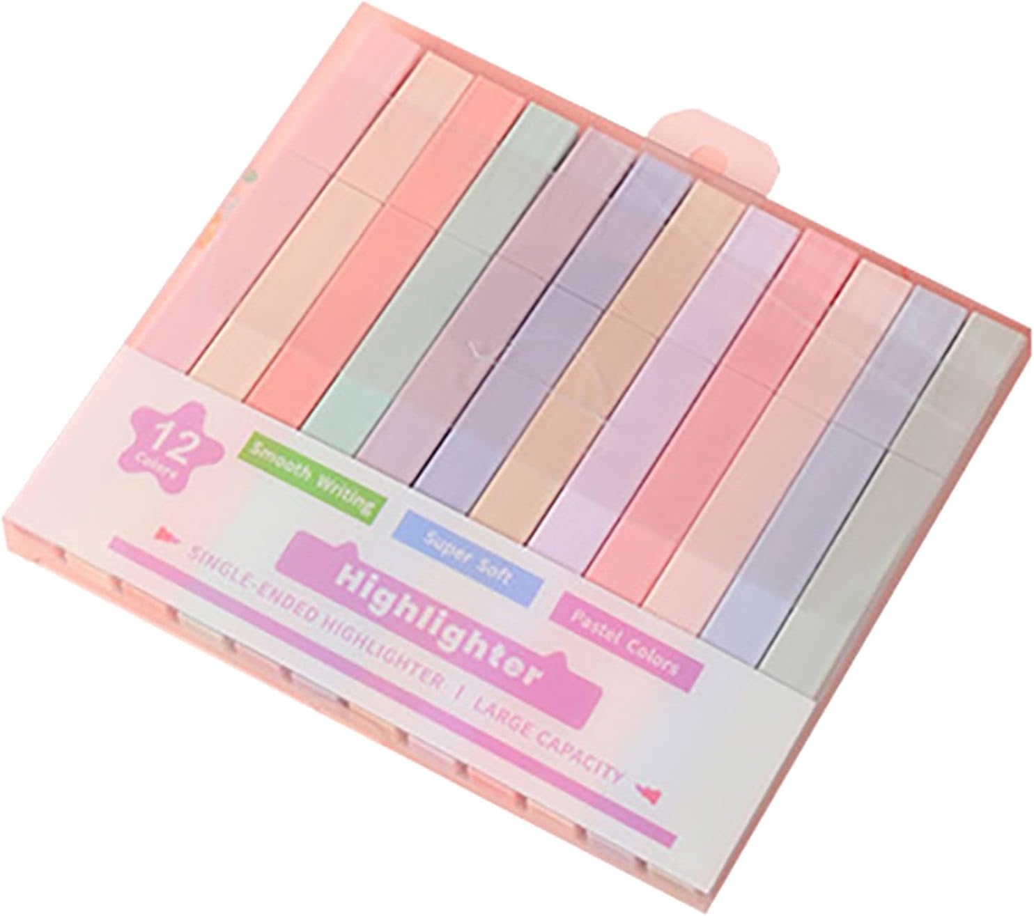 Amazon.com : BLMIEDE 12pcs Highlighters Aesthetic Pastel Highlighter ...