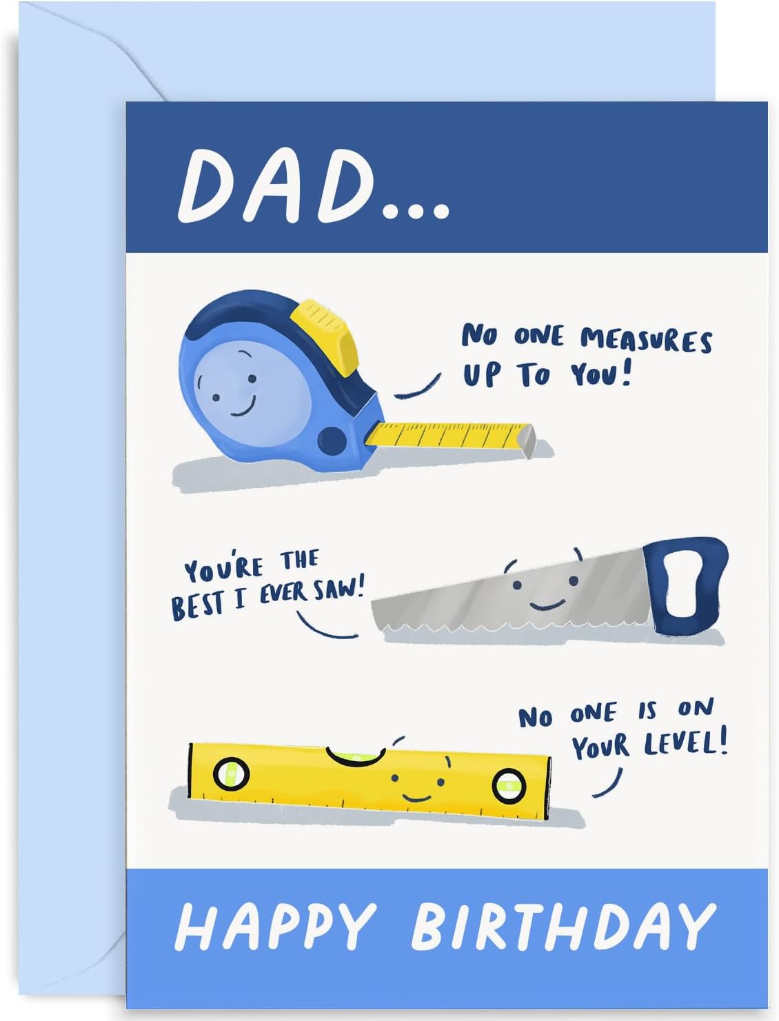 Old English Co. Funny Birthday Card for Dad - DIY Tools Birthday Card ...