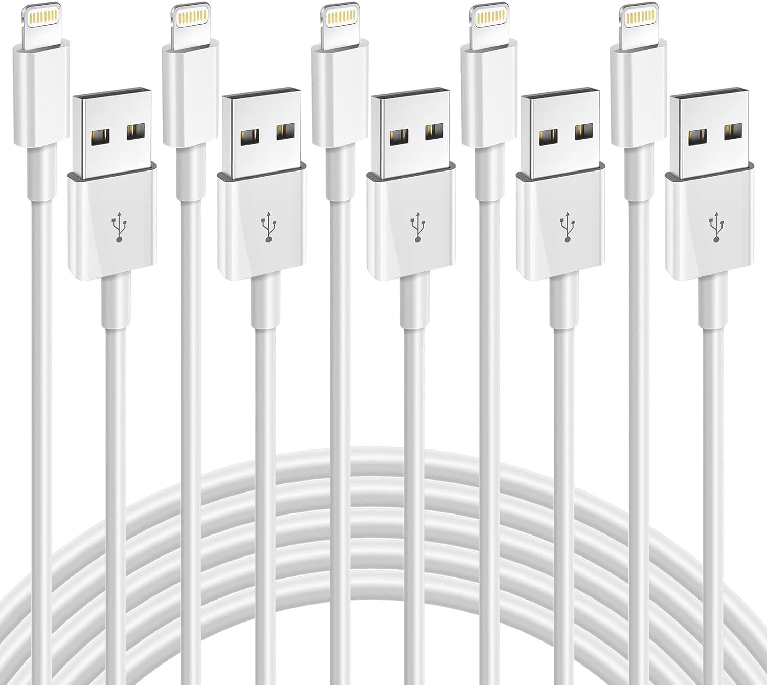 Amazon.com: iPhone Charger, 5Pack(3/3/6/6/10FT) [Apple MFi Certified ...