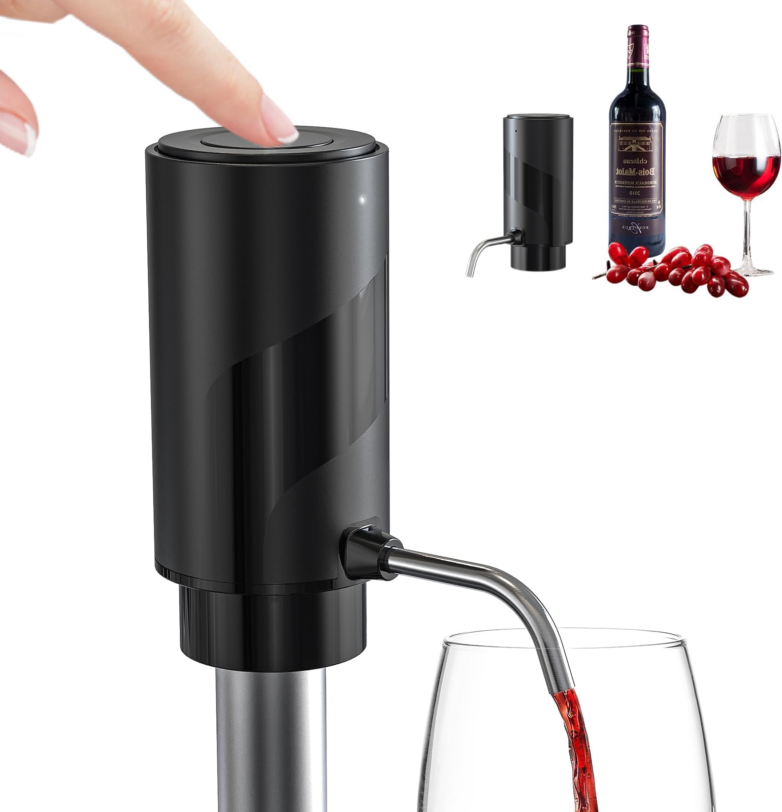 Amazon.com: Electric Wine Aerator and Vacuum Bottle Stopper Preserver ...