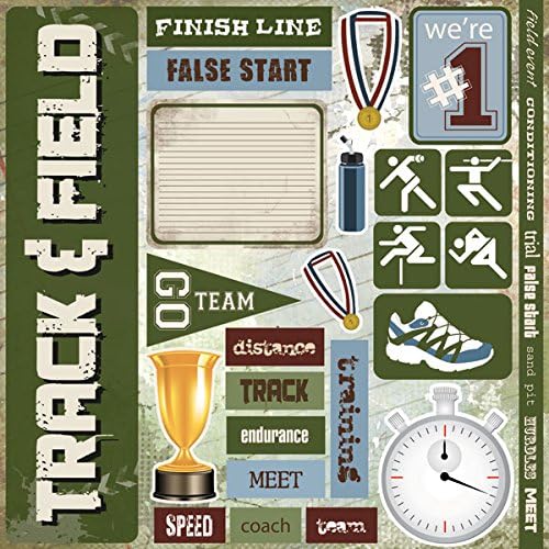 Amazon.com: Track & Field Extreme Scrapbook Stickers (19784) : Arts ...