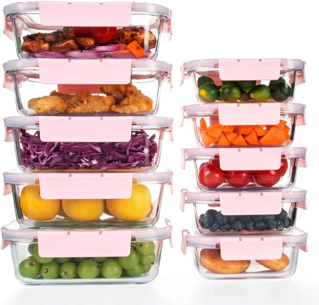 Amazon.com: UMI UMIZILI 10 Pack Glass Meal Prep Containers with Lids ...