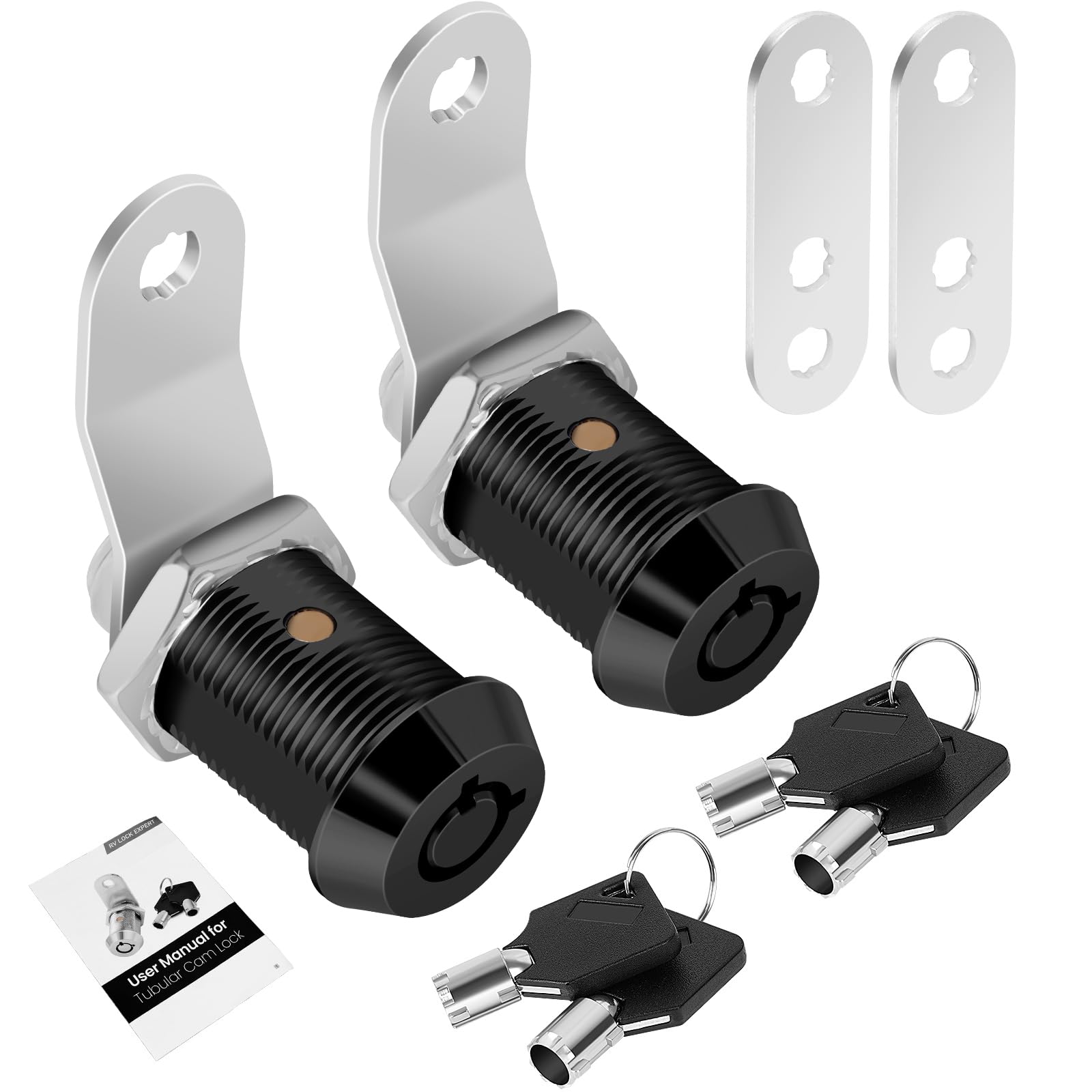 Amazon.com: 2 Pack Cabinet Lock with Keys, 7/8" RV Storage Locks Keyed ...