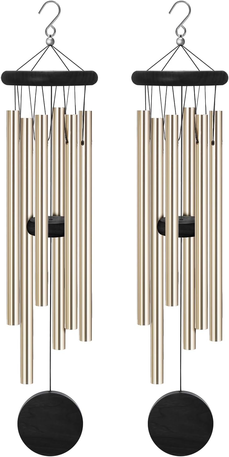 Amazon.com : 2 Pack Wind Chimes for Outside, Sympathy Wind Chimes ...