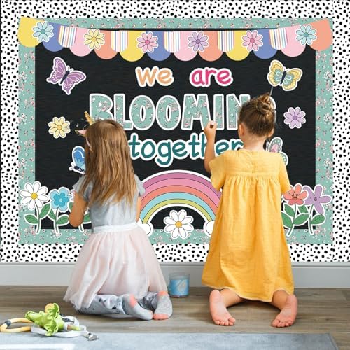 Amazon.com: FYSUIMU 78Pcs Boho Spring Classroom Bulletin Board Set We ...