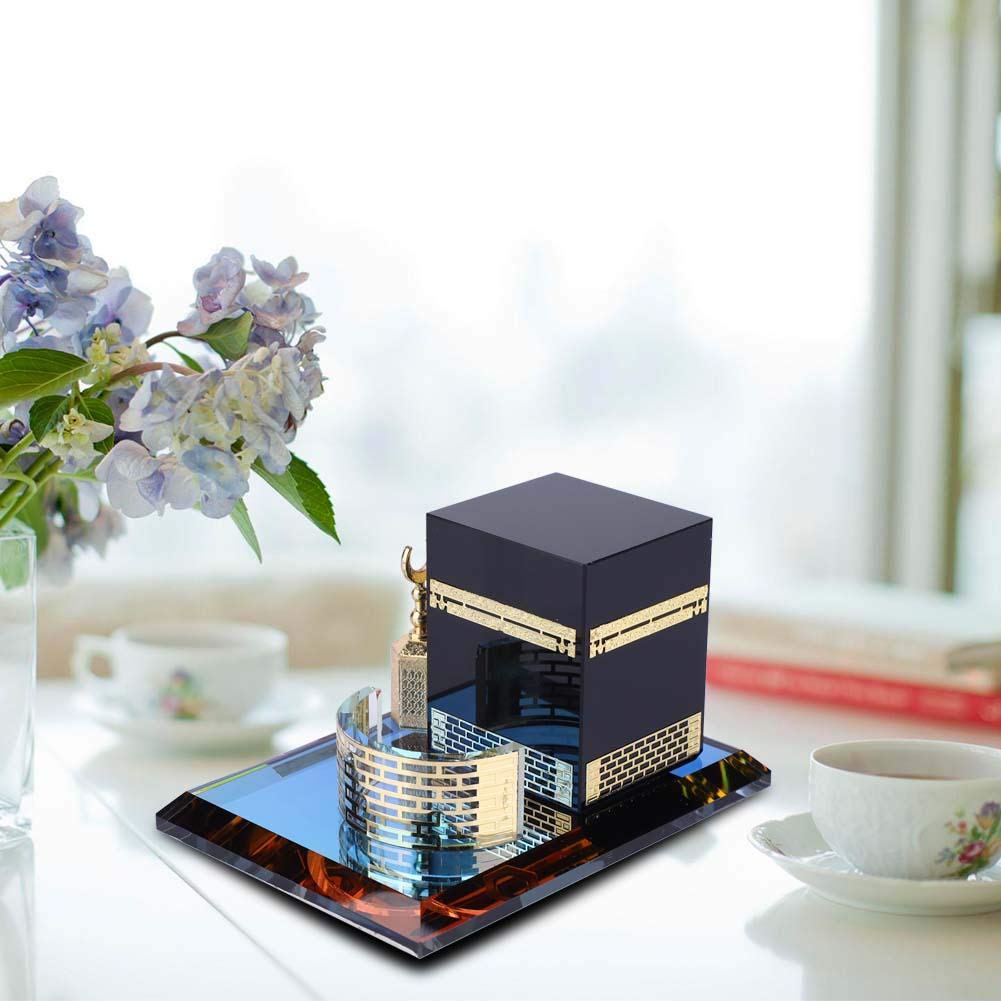 Buy Muslim Kaaba Model Crystal Gilded 3 Piece Set Kaaba Replica Model ...